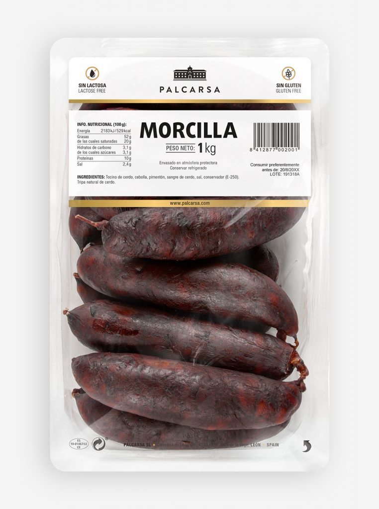 Morcilla 1 kg. - Embutido de León Tradicional - Palcarsa
