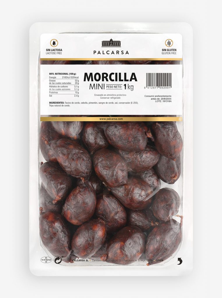 Morcilla mini 1 kg. - Embutido de León Tradicional - Palcarsa